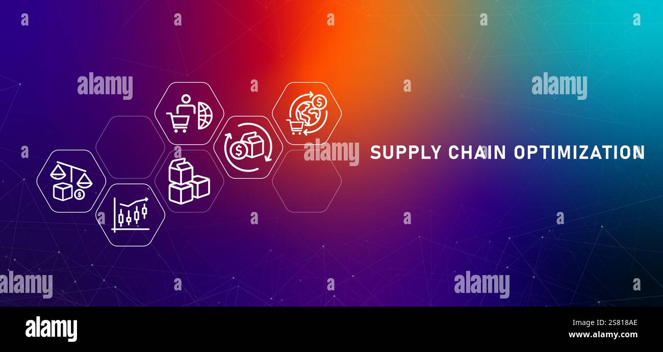 Supply Chain Optimization Business Manufacturing Planning Strategy Management Distribution