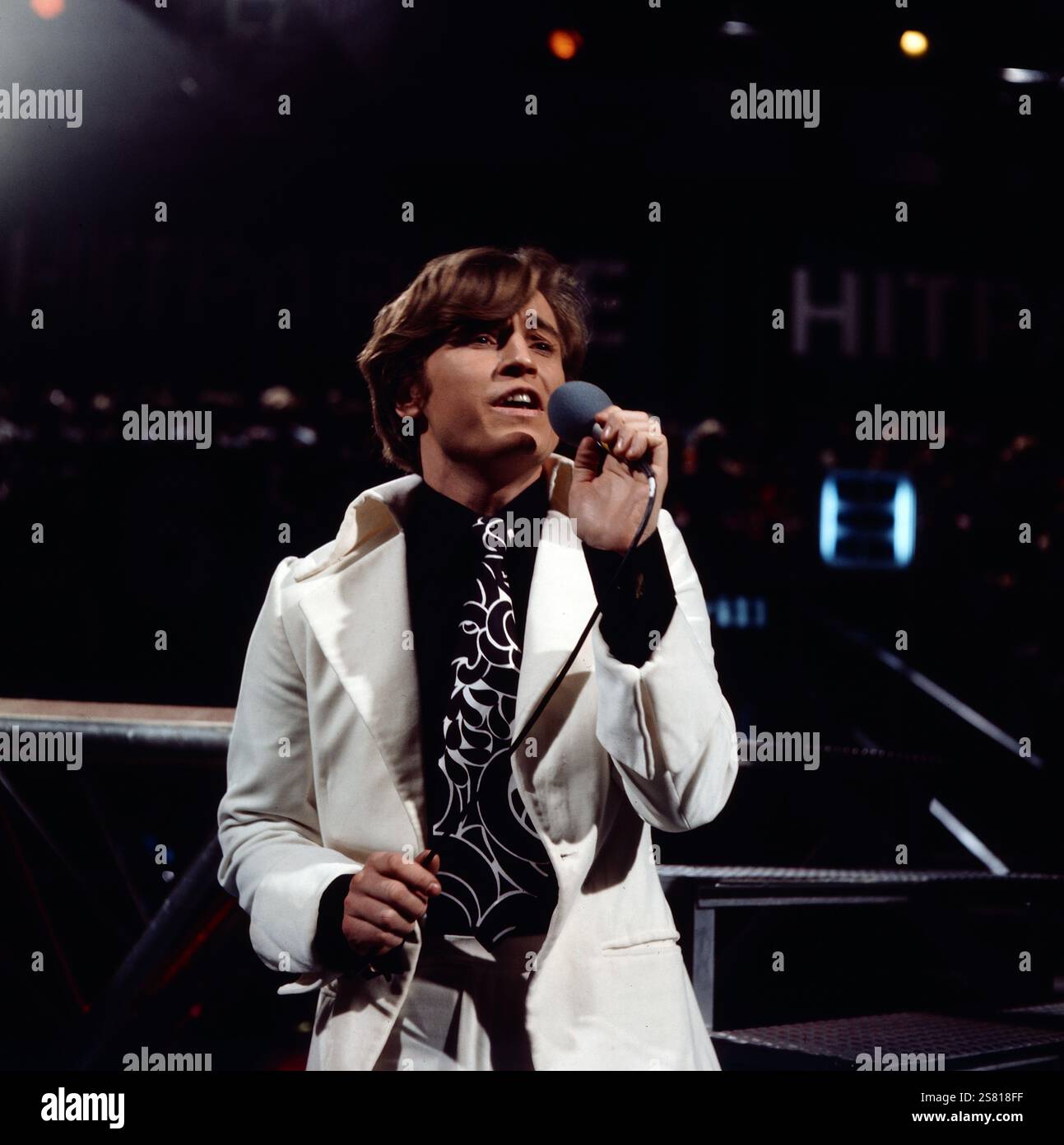 Hitparade, ZDF Musiksendung, 1971, Auftritt von Schlagersänger ...