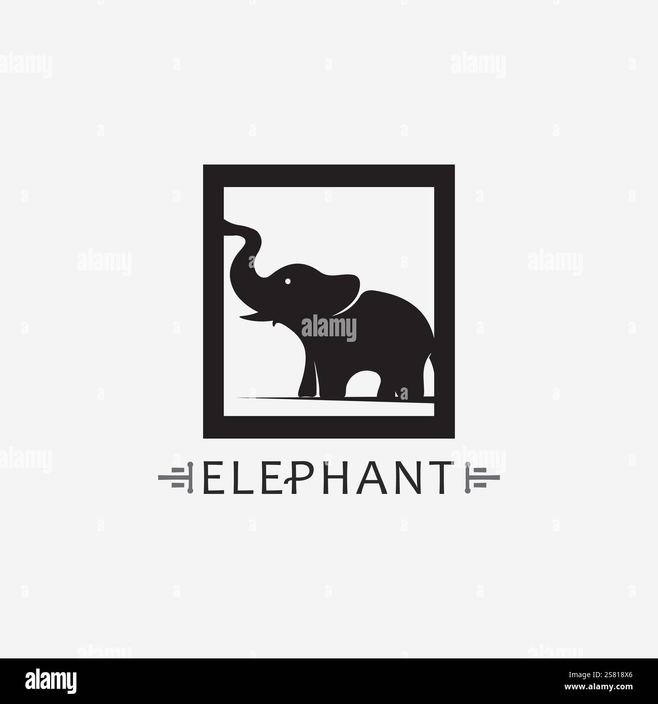 Elephant Logo animal and Vector Illustrator Design Template Stock ...