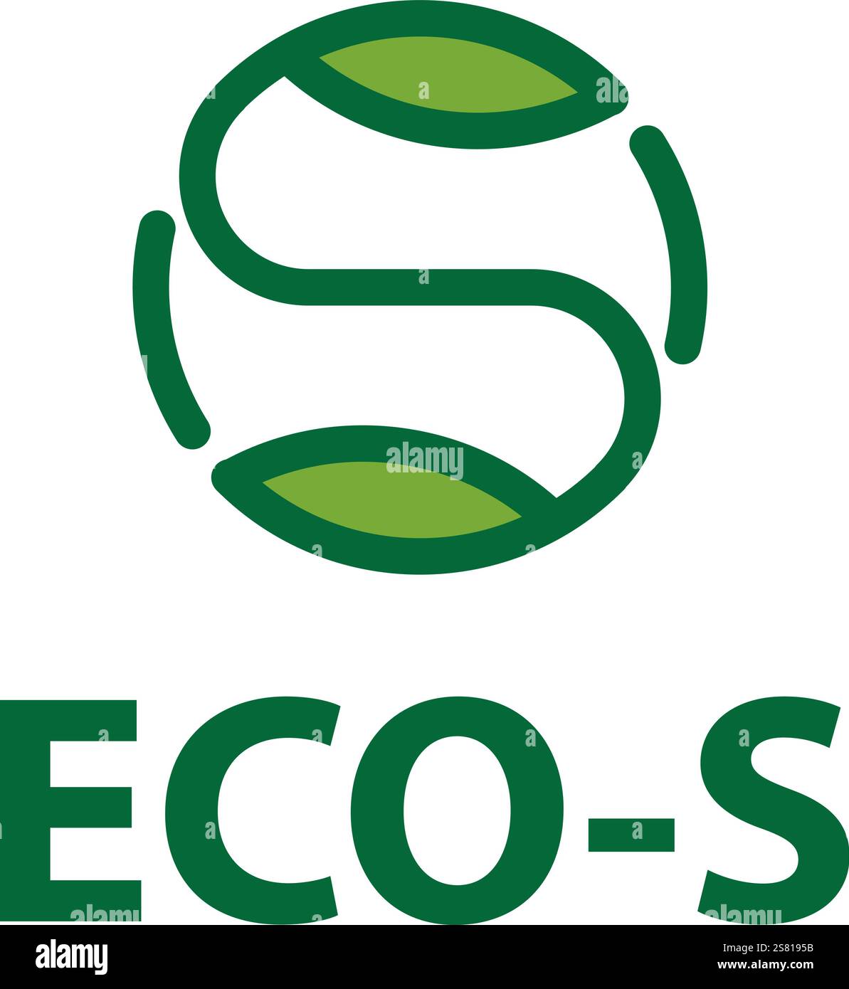 eco leaves sign logo design Stock Vector Image & Art - Alamy