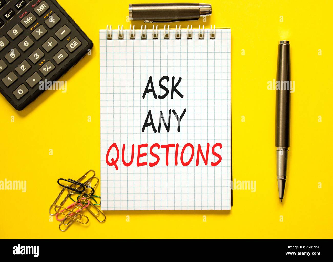 Ask any questions symbol. Concept words Ask any questions on beautiful ...