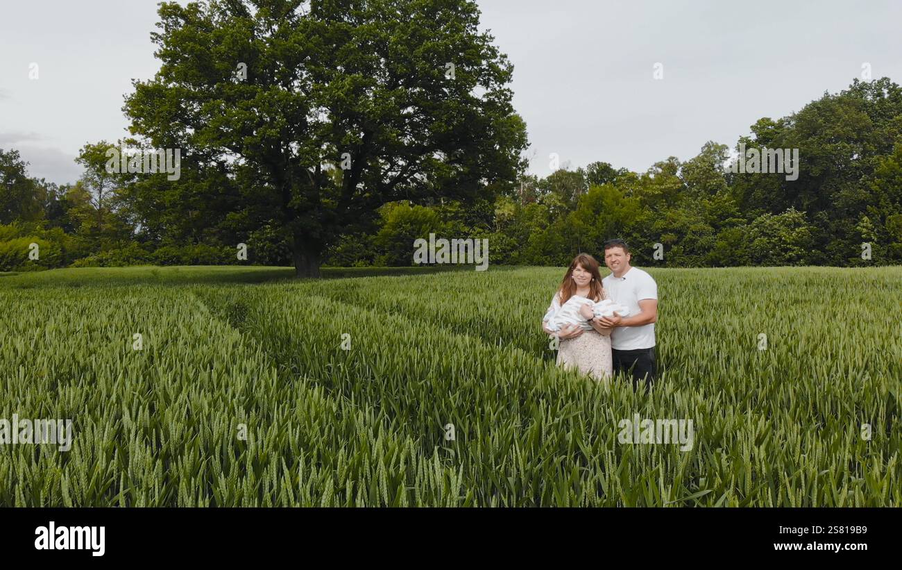 Happy family enjoying time together in nature, embracing the joy of ...