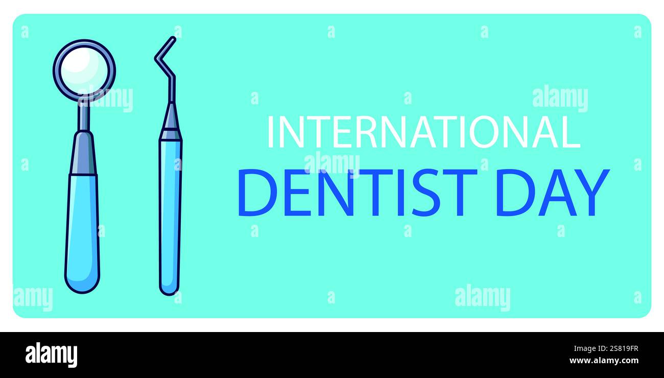 International Dentist Day. Vector illustration Stock Vector Image & Art ...