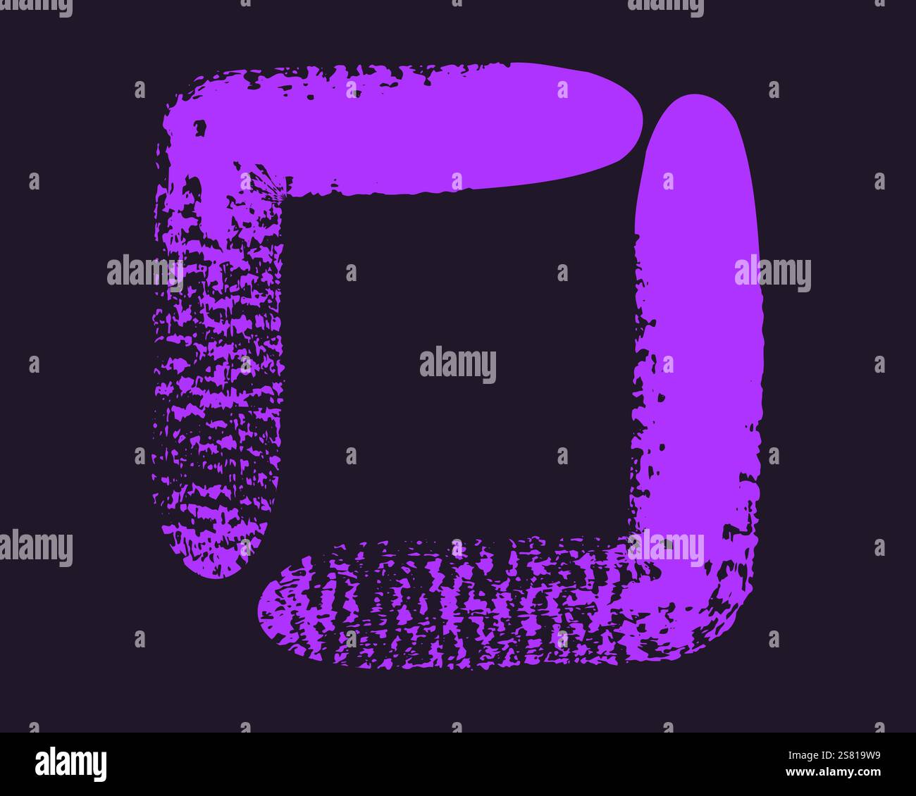 Brush strokes with a dry, textured finish. Irregular, hand-drawn lines ...