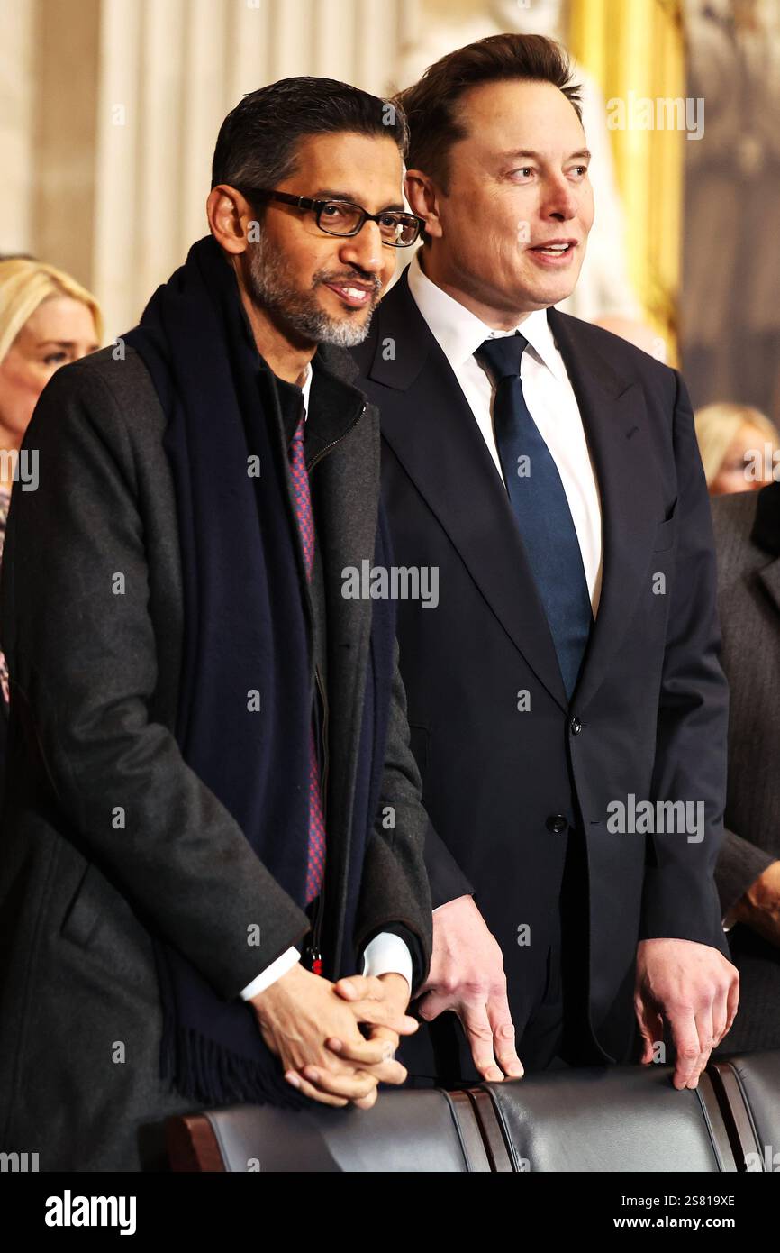 Washington, United States. 20th Jan, 2025. CEO of Google Sundar Pichai ...