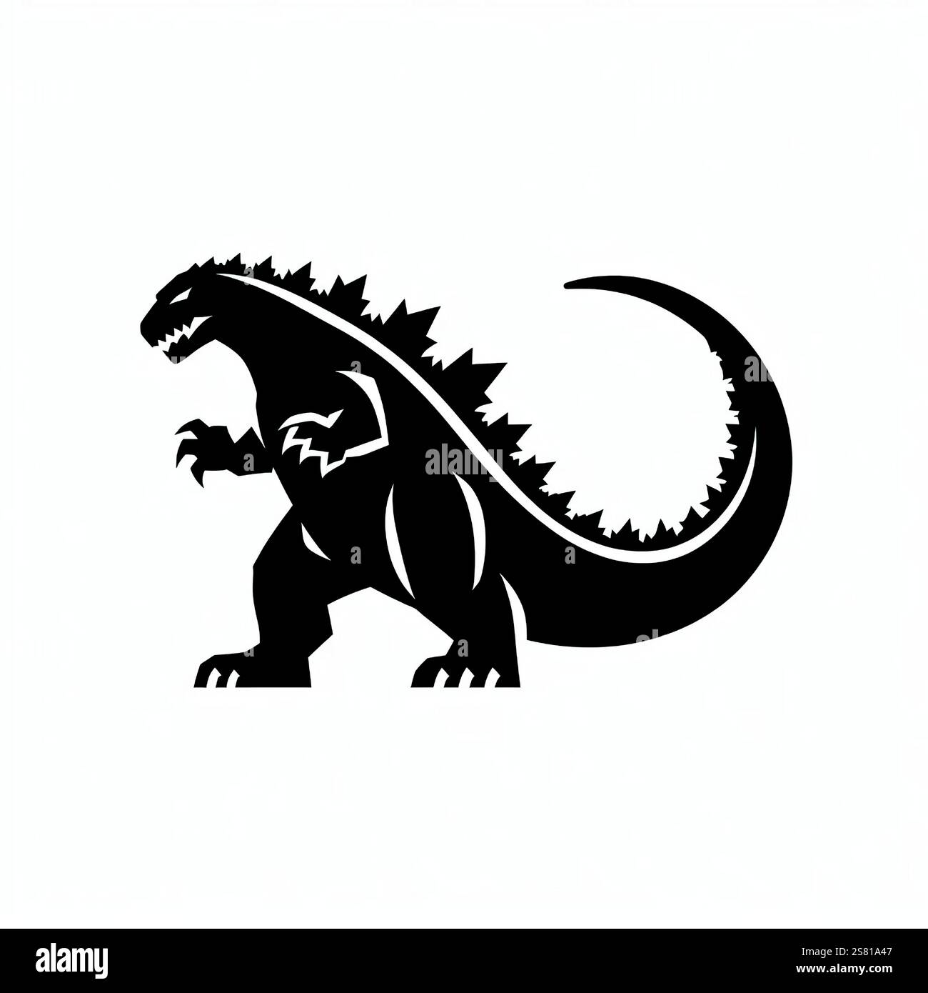 Godzilla Logo Vector Illustration Stock Vector Image & Art - Alamy