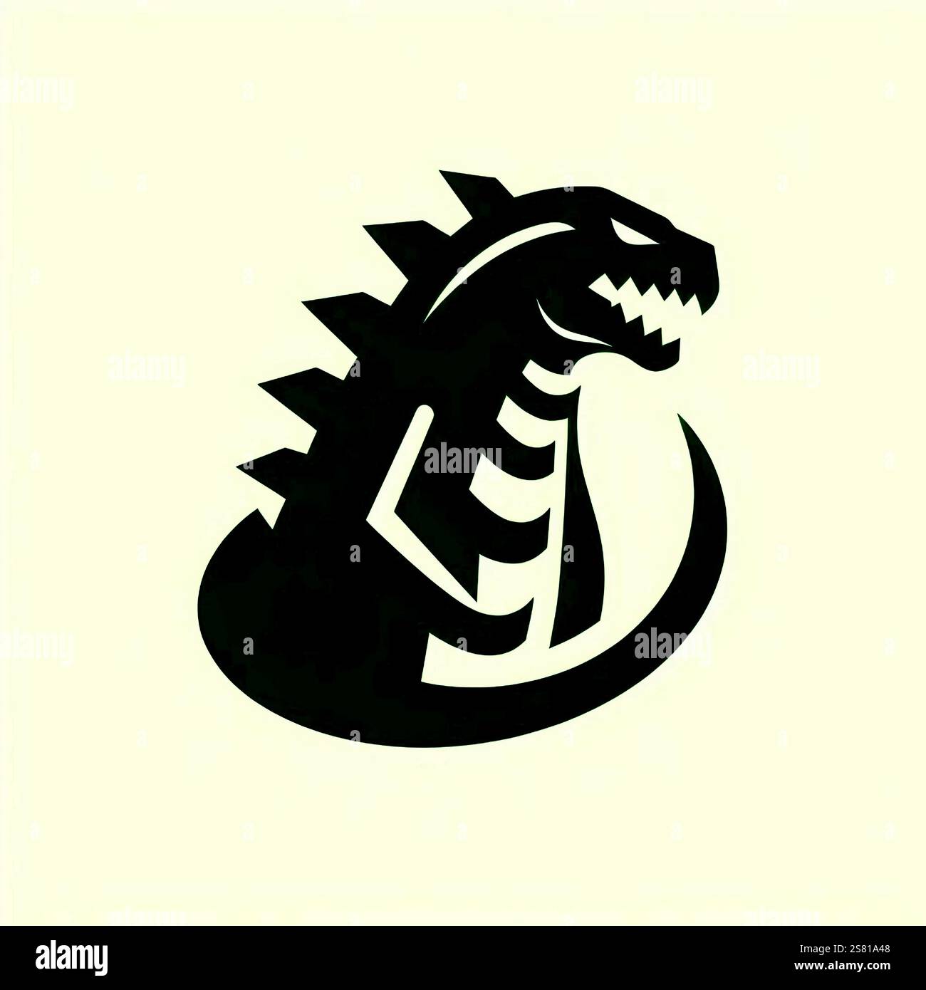 Godzilla Logo Vector Illustration Stock Vector Image & Art - Alamy