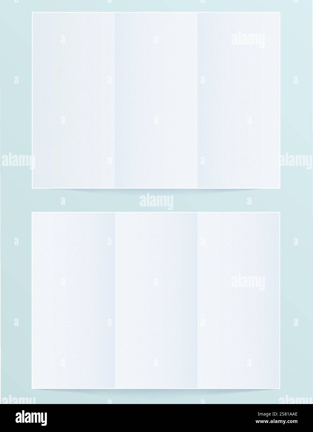 Blank white brochure mockup Stock Vector Images - Alamy