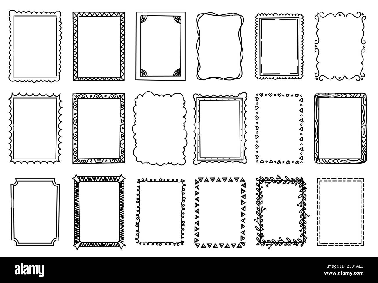 Simple Frames And Borders Black And White