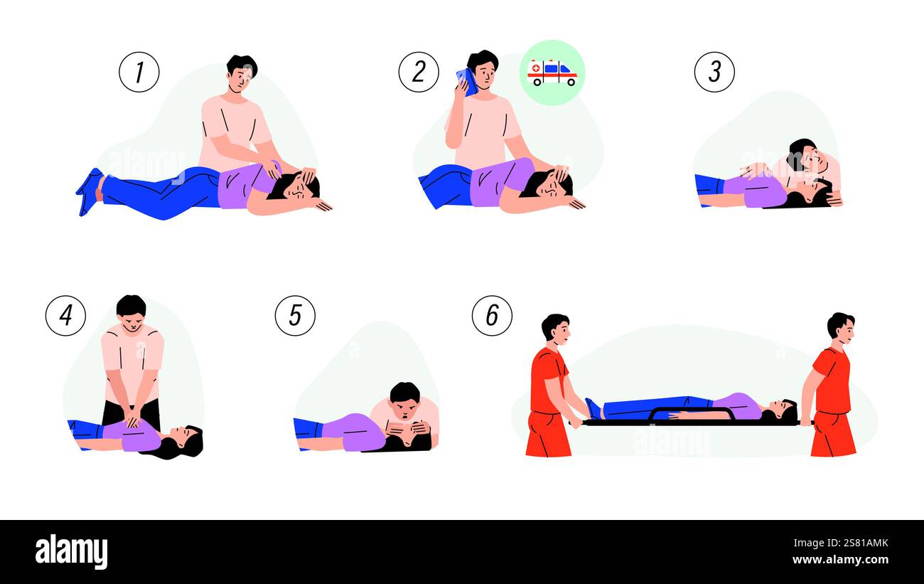 Airway breathing circulation Stock Vector Images - Alamy