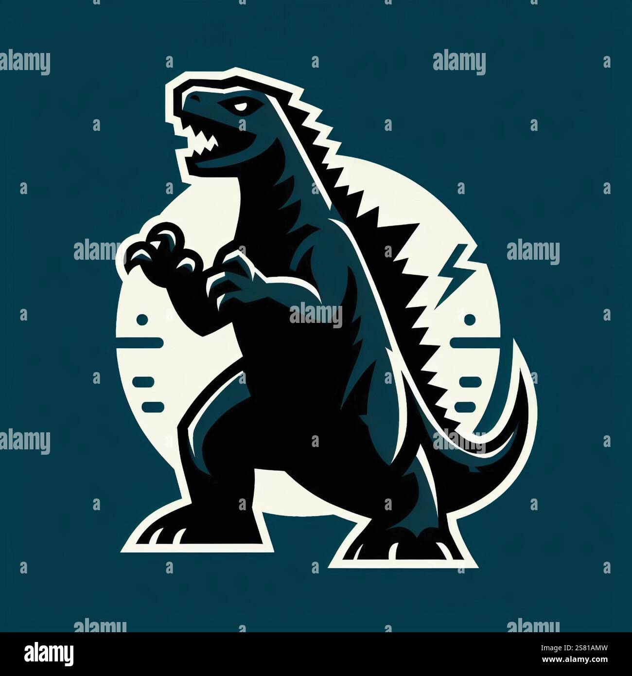 Godzilla Logo Vector Illustration Stock Vector Image & Art - Alamy