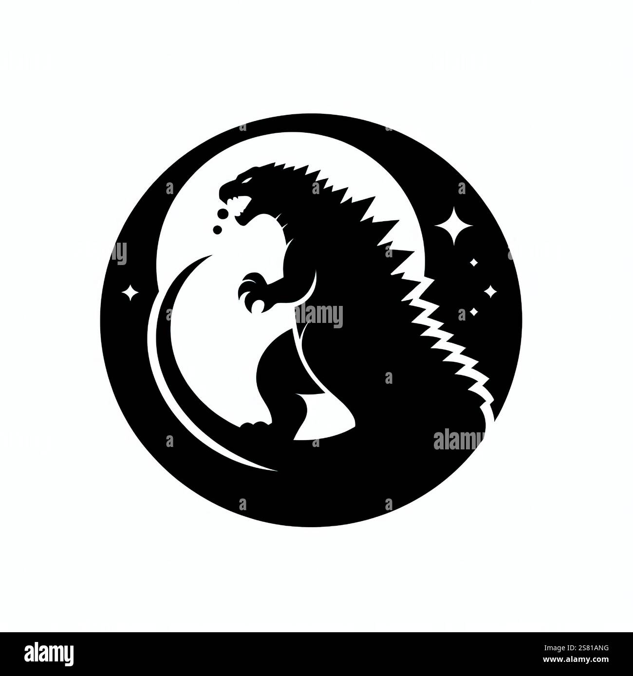 Godzilla Logo Vector Illustration Stock Vector Image & Art - Alamy