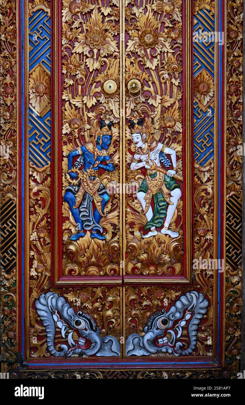 Traditional hindu temple gate in Pura Ulun Datur,Bali,Indonesia,Asia ...