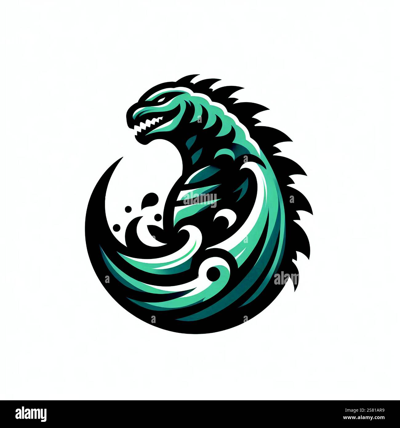 Godzilla Logo Vector Illustration Stock Vector Image & Art - Alamy