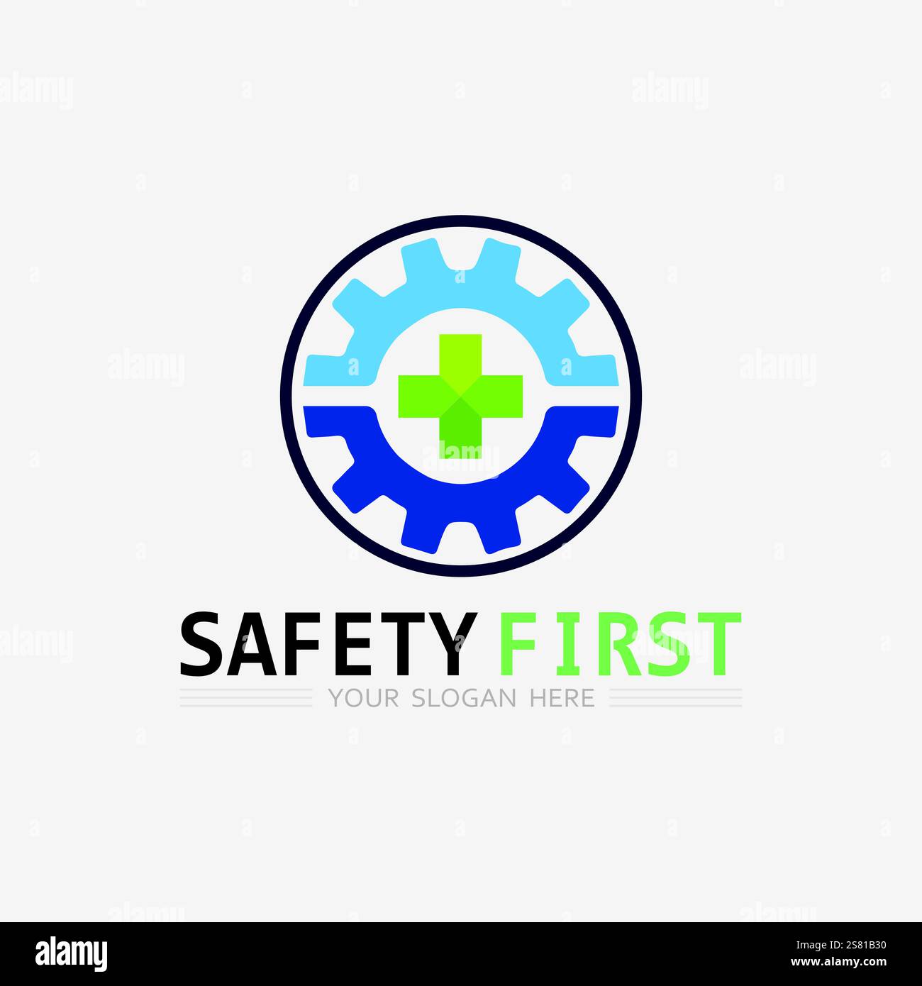 safety first logo icon vector design and illustration graphic sign ...