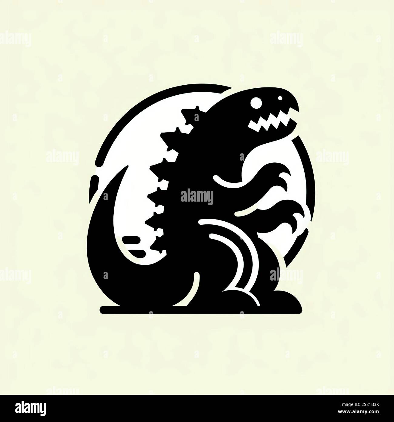 Godzilla Logo Vector Illustration Stock Vector Image & Art - Alamy