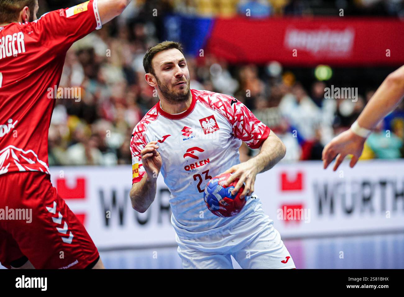Arkadiusz Moryto (Polen, #23) DEN, Polen vs. Schweiz, Handball, IHF ...