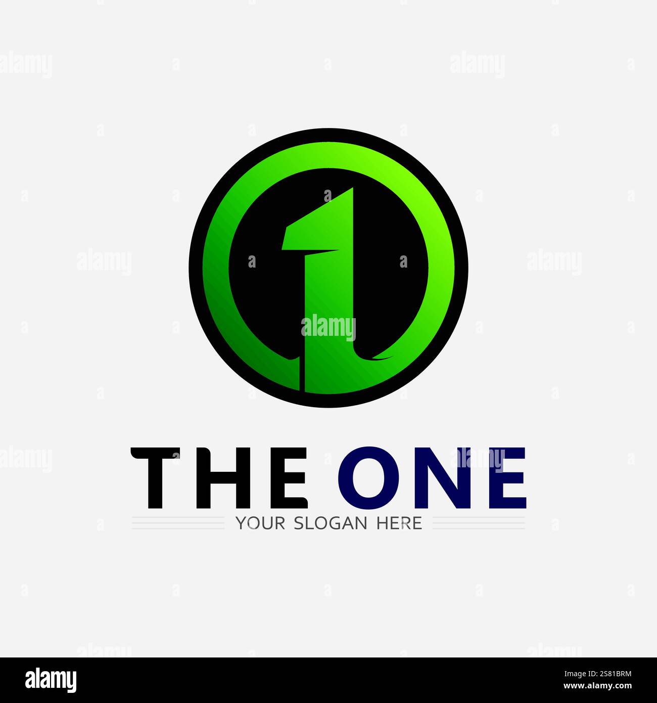 Number one logo and Vector Number design Stock Images Illustration ...