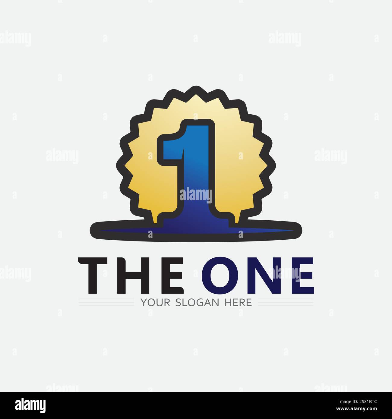 Number one logo and Vector Number design Stock Images Illustration ...