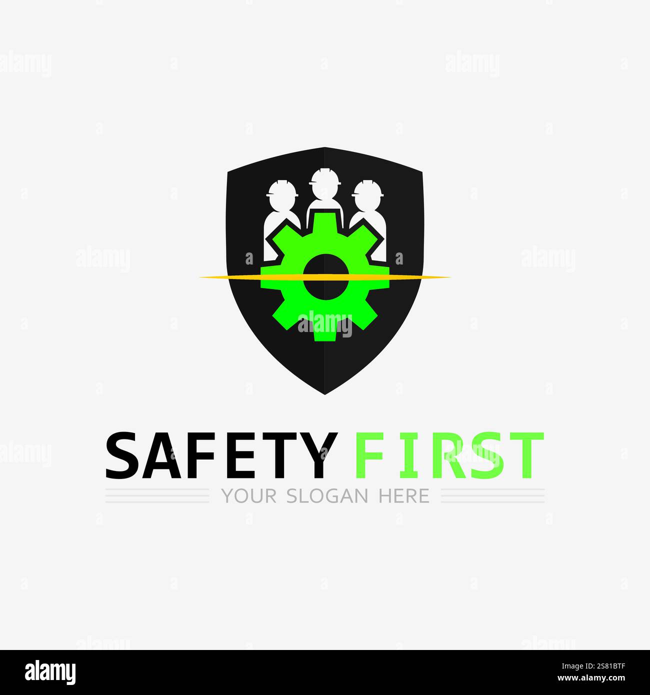 safety first logo icon vector design and illustration graphic sign ...