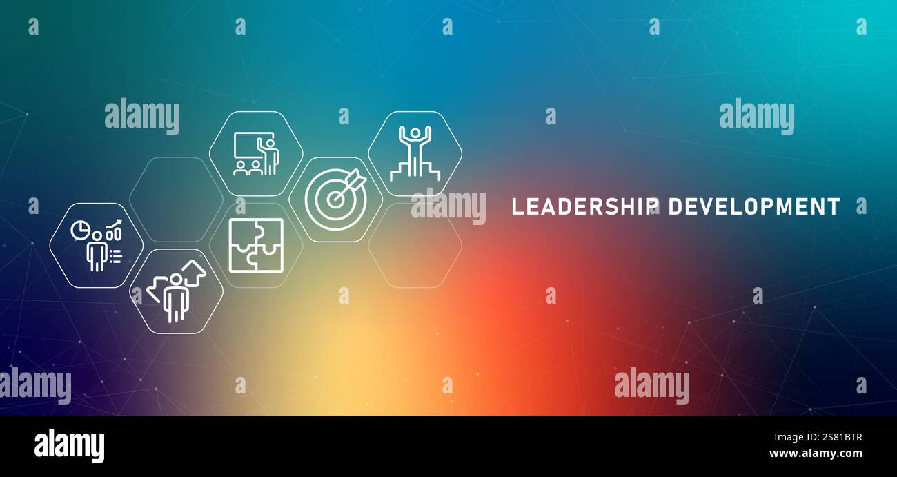 Leadership development gradient header company leader advancement ...