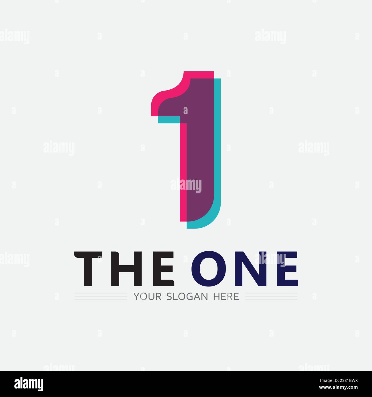 Number one logo and Vector Number design Stock Images Illustration ...