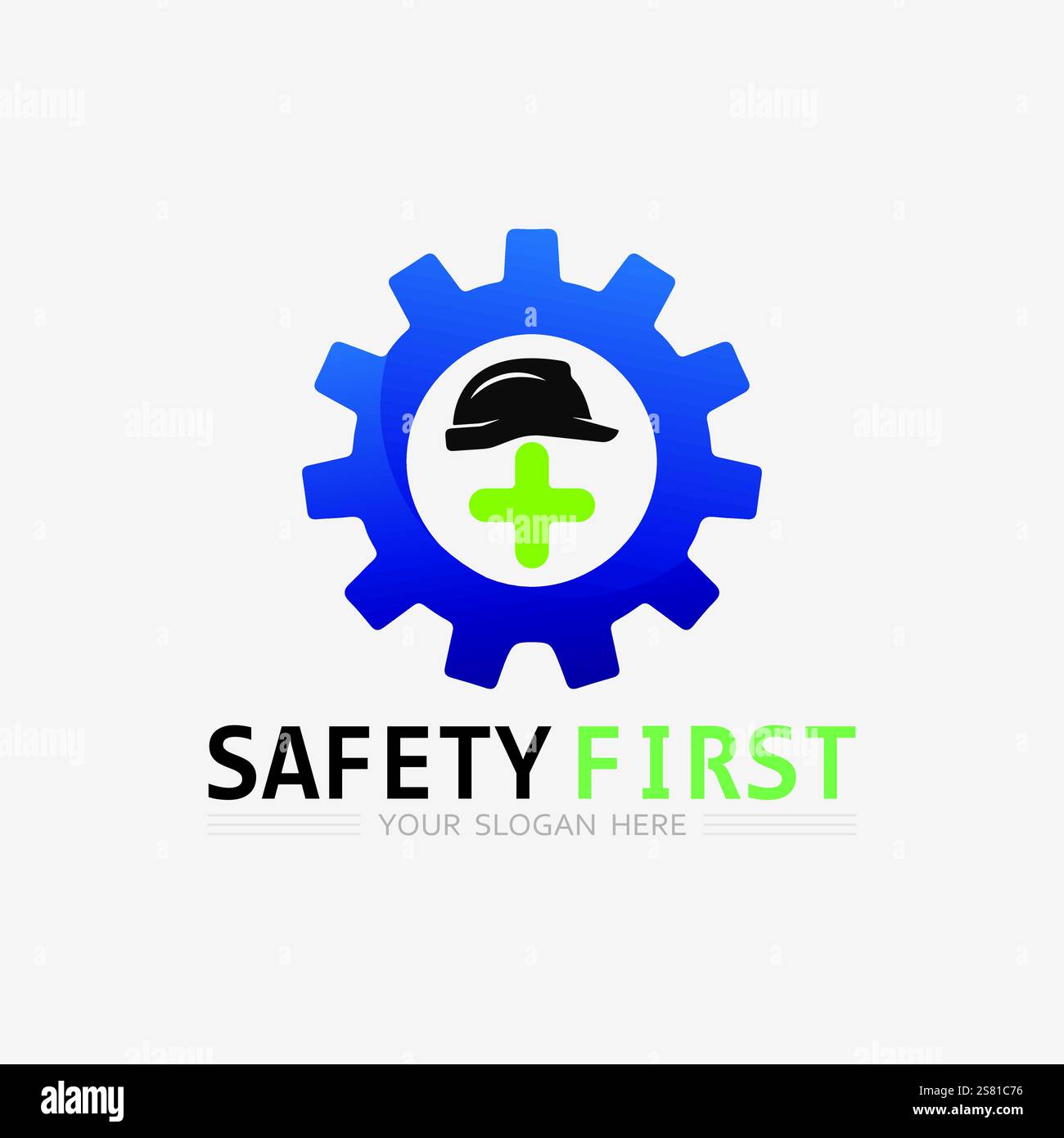 safety first logo icon vector design and illustration graphic sign ...