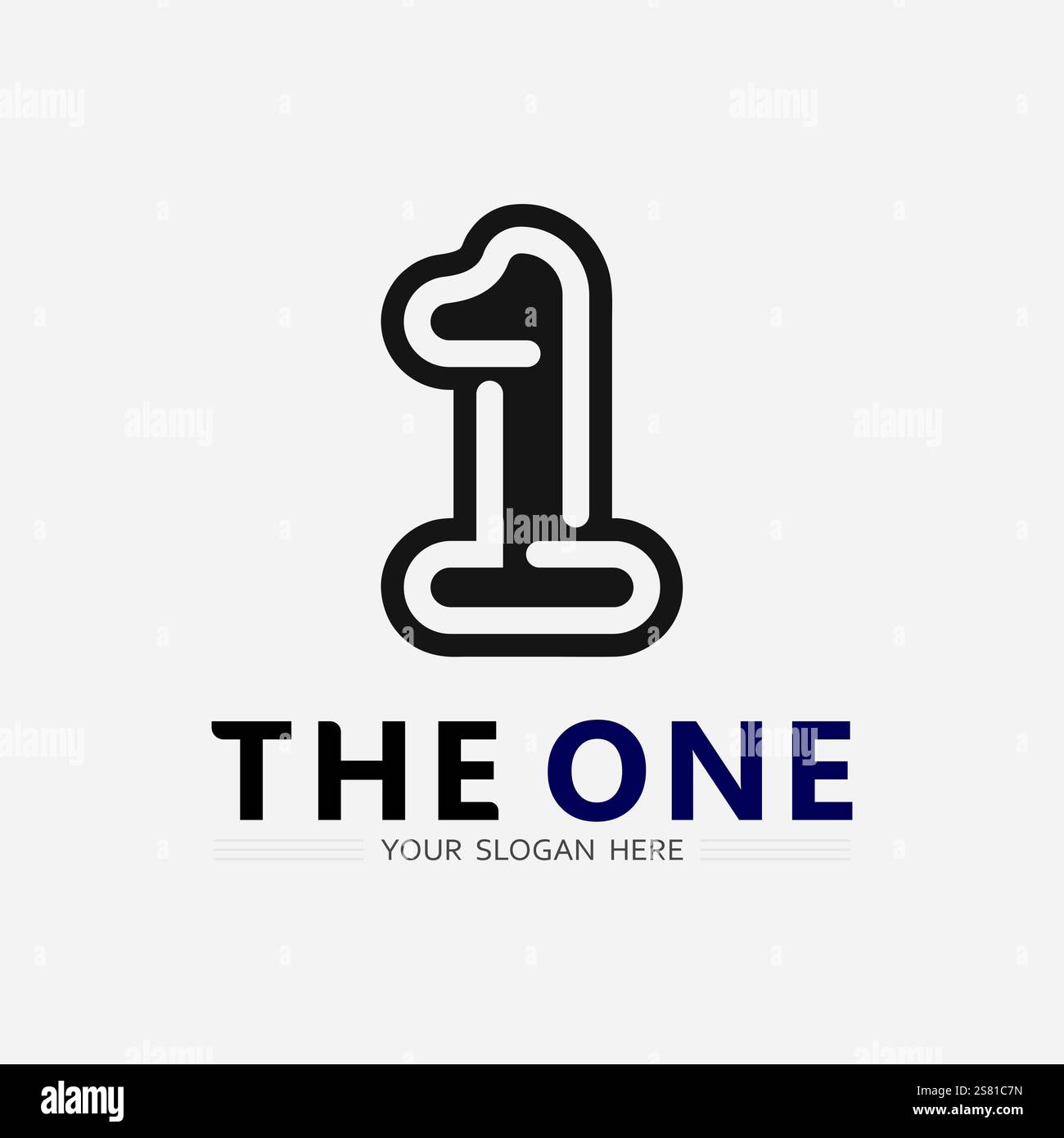 Number one logo and Vector Number design Stock Images Illustration ...