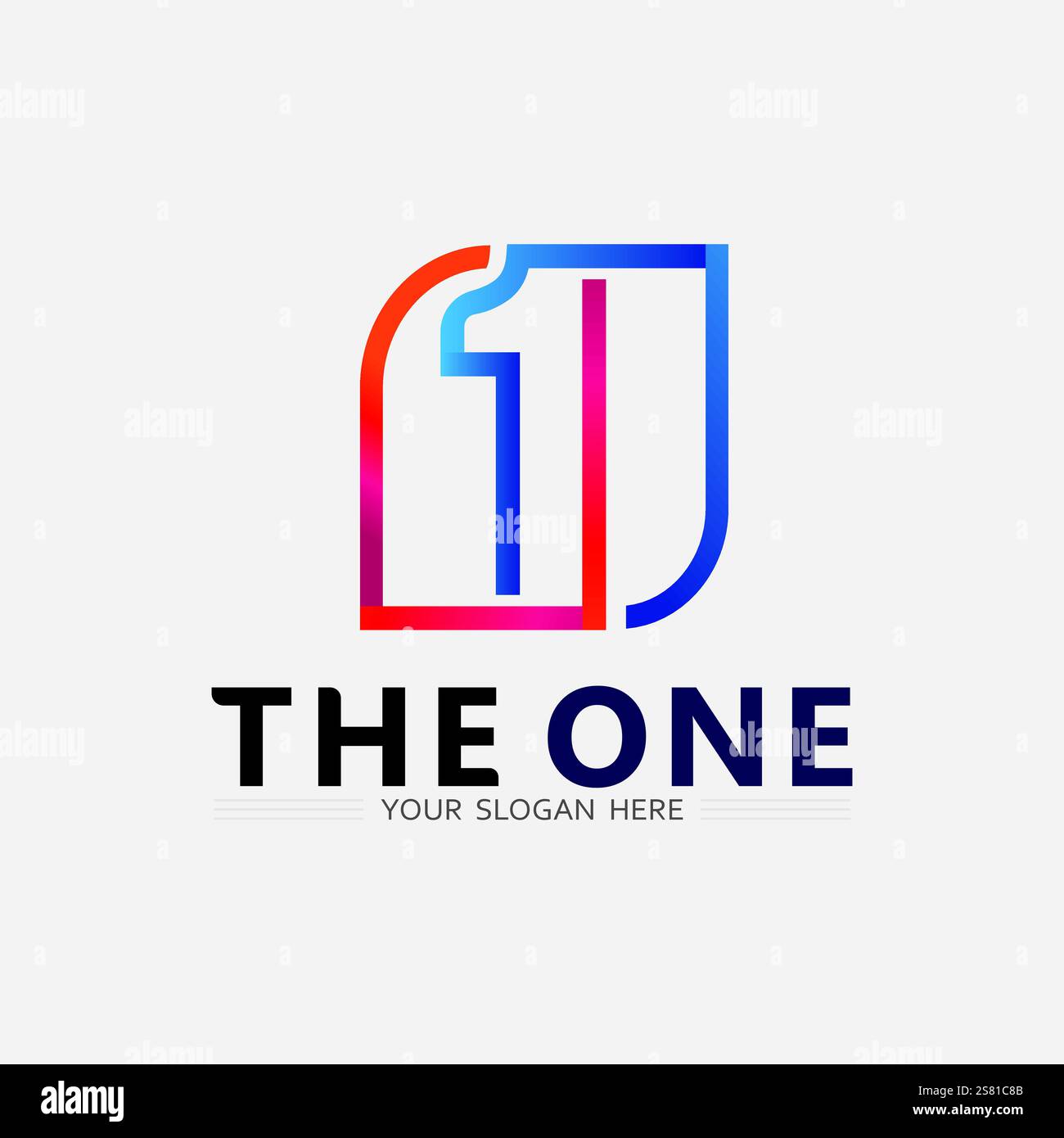 Number one logo and Vector Number design Stock Images Illustration ...