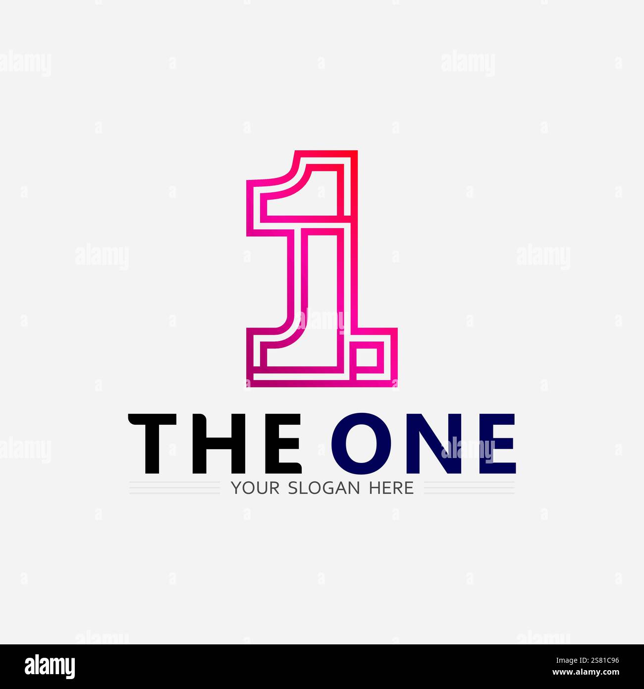 Number one logo and Vector Number design Stock Images Illustration ...