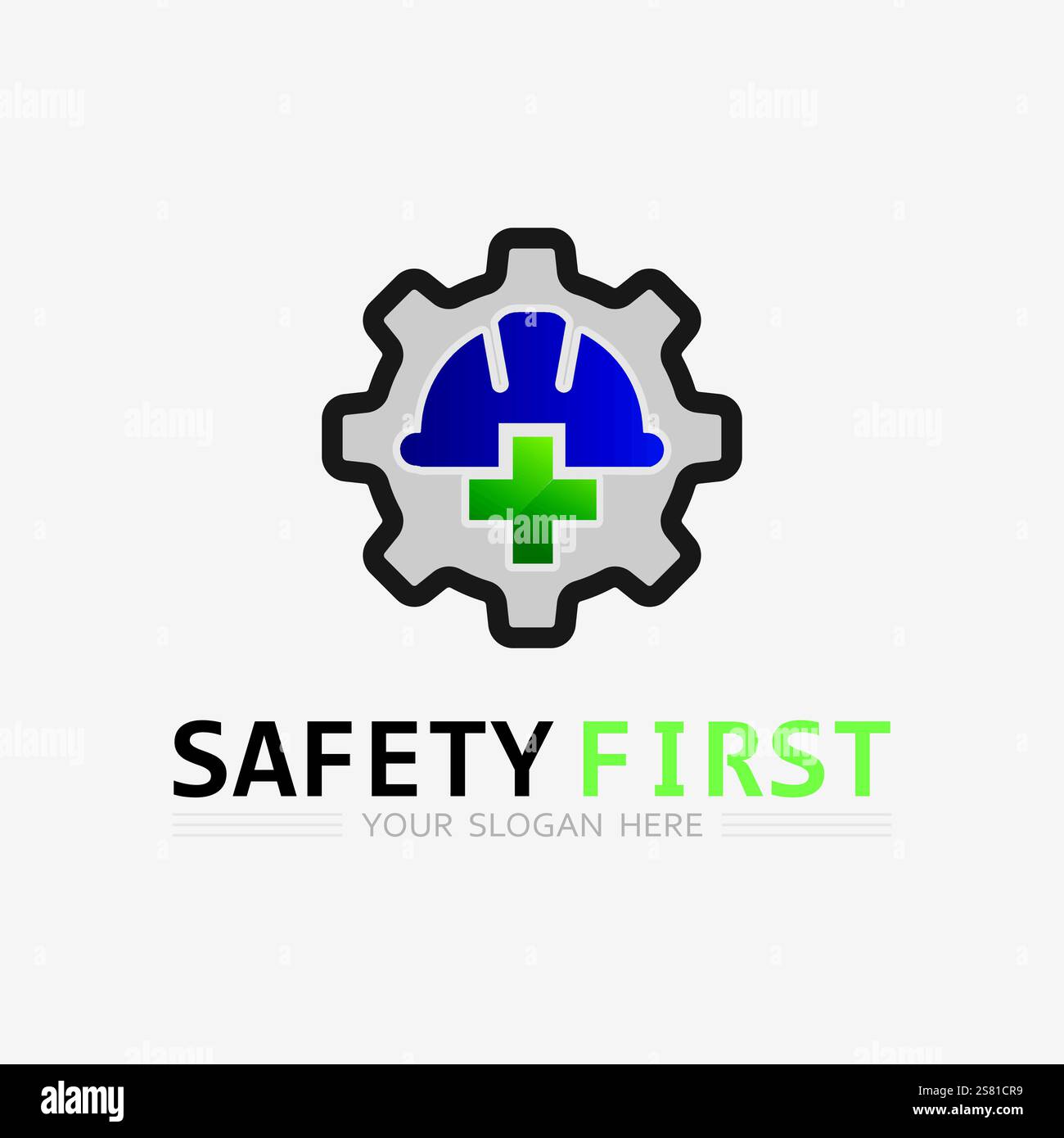 safety first logo icon vector design and illustration graphic sign ...