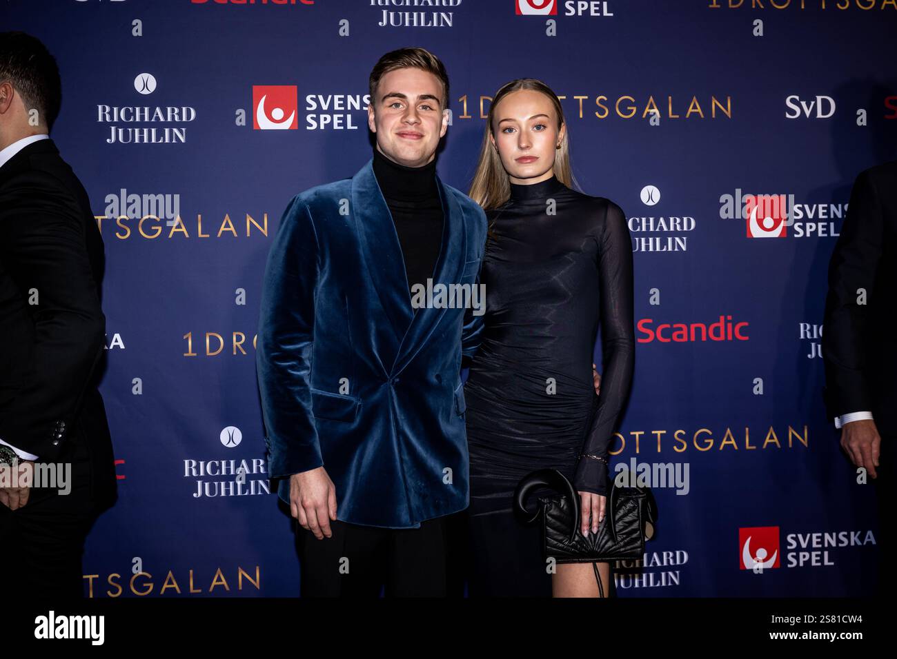 Stockholm, Sverige. 20th Jan, 2025. 250120 Truls Möregårdh med sällskap ...