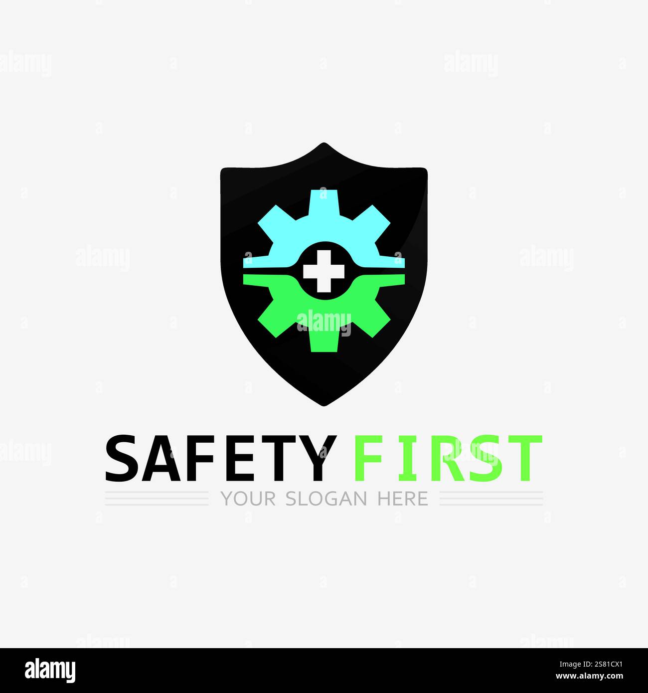 safety first logo icon vector design and illustration graphic sign ...