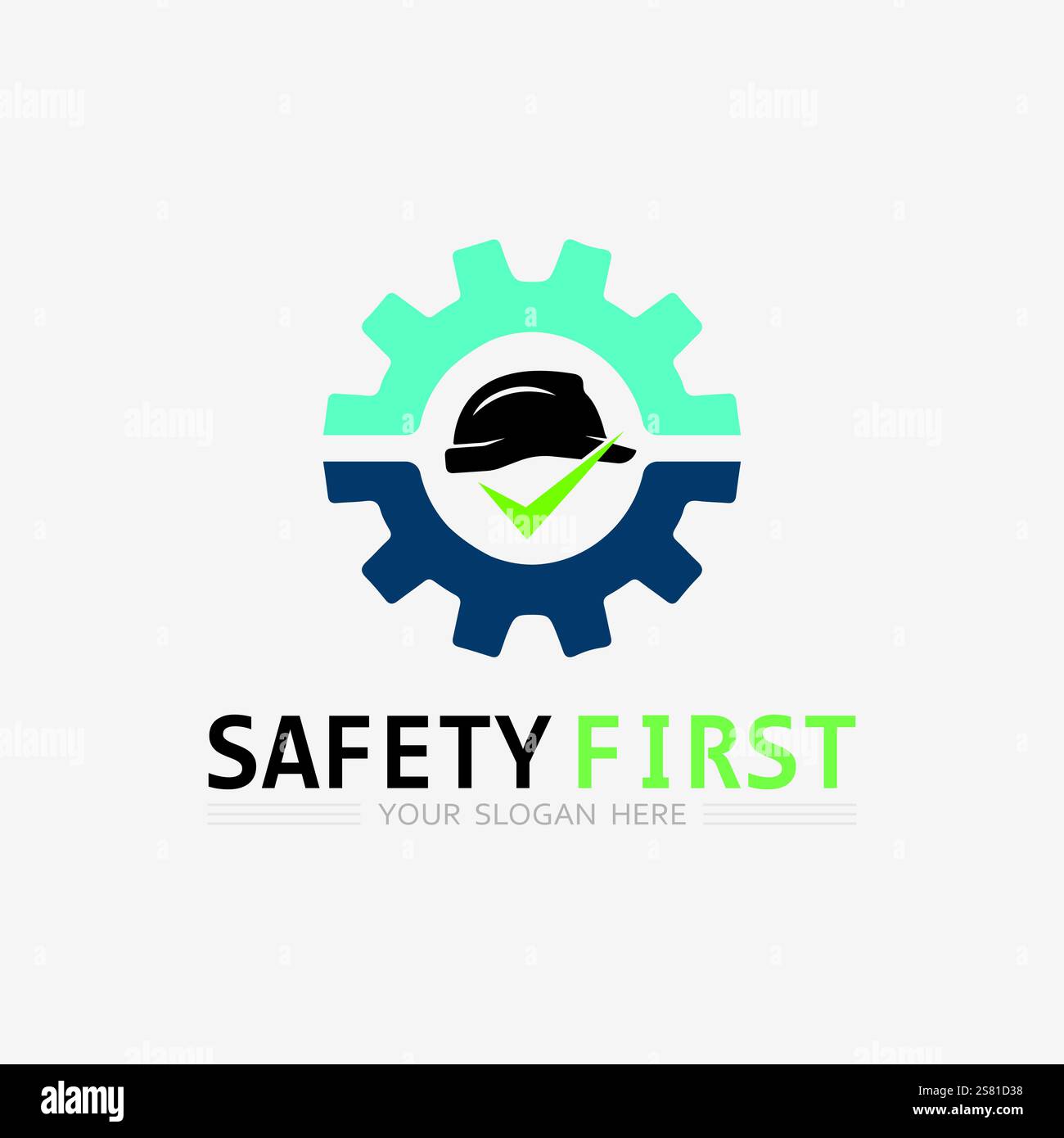 safety first logo icon vector design and illustration graphic sign ...