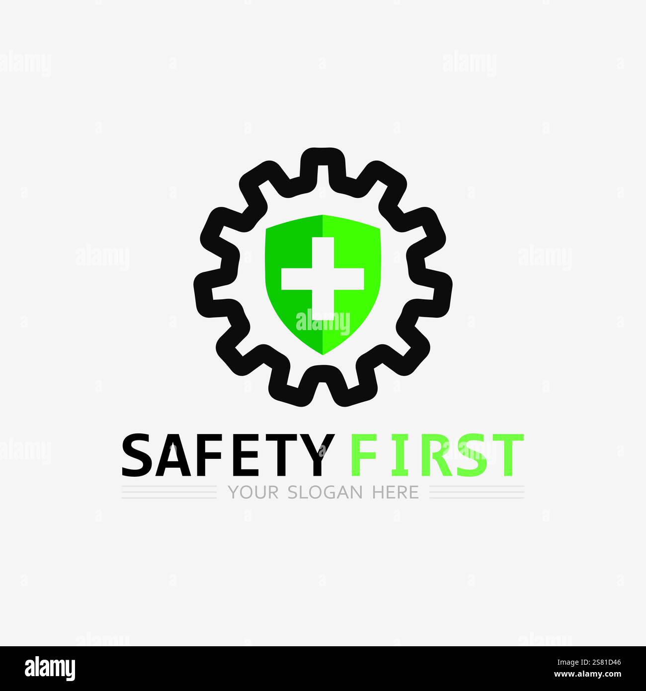 safety first logo icon vector design and illustration graphic sign ...