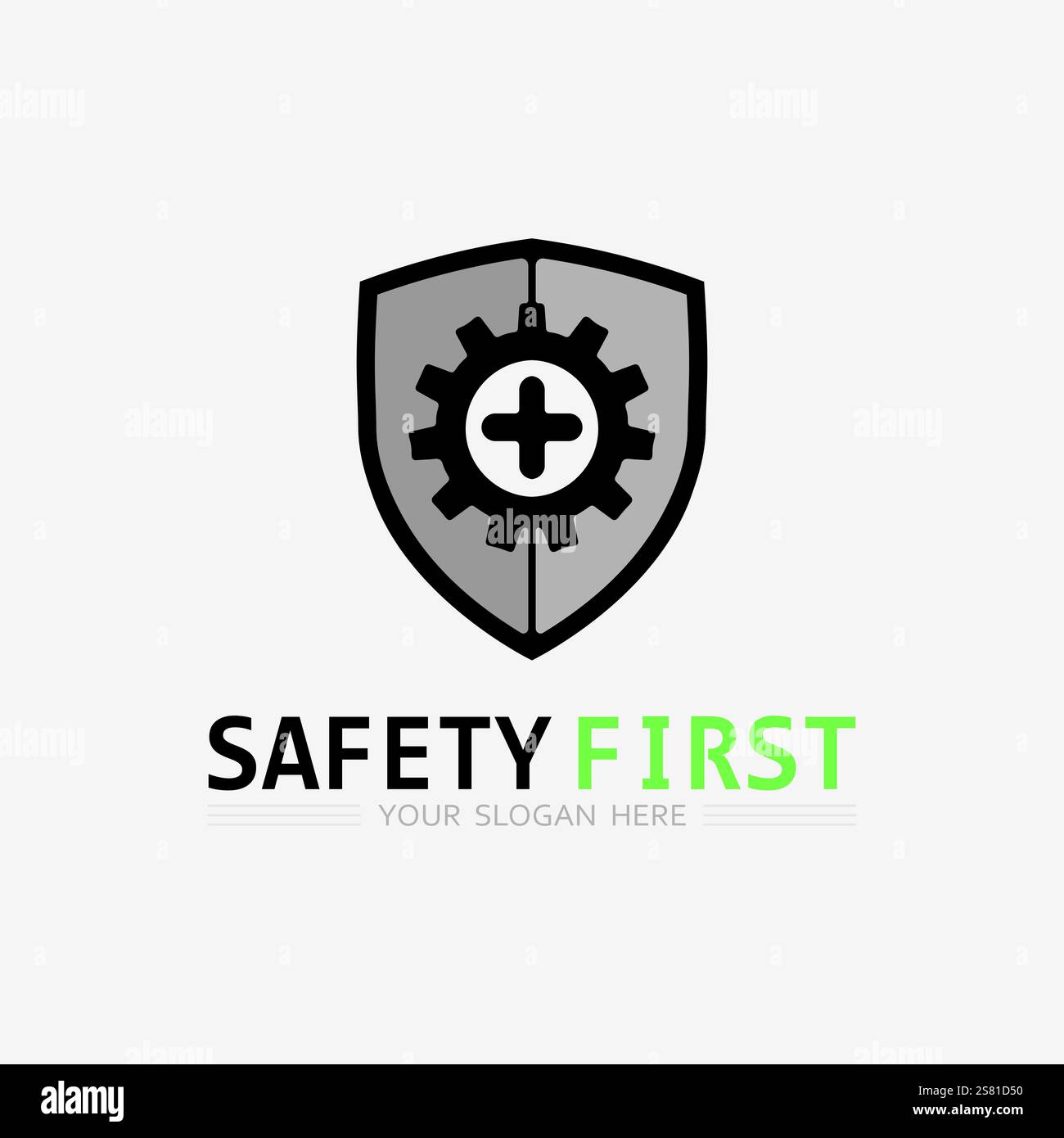 safety first logo icon vector design and illustration graphic sign ...