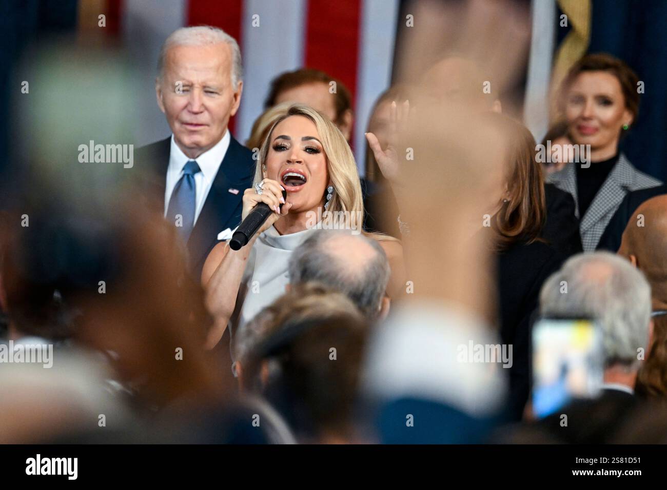 Carrie Underwood performs during the 60th Presidential Inauguration in ...