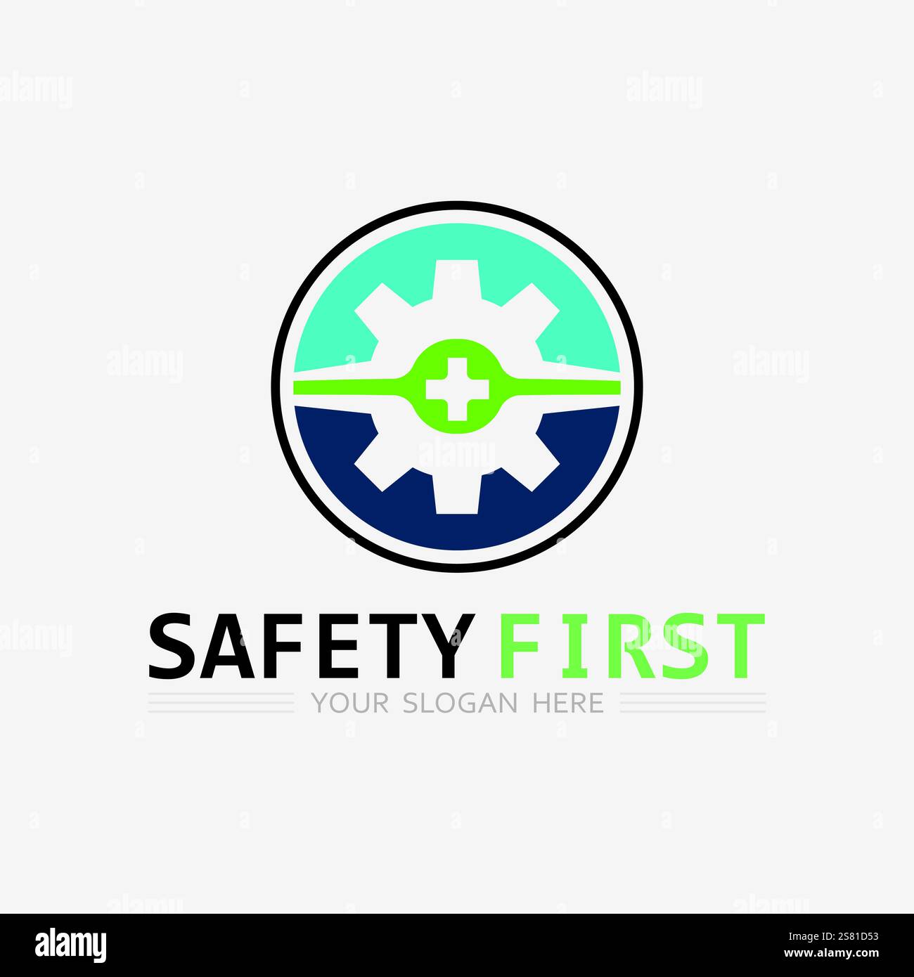 safety first logo icon vector design and illustration graphic sign ...