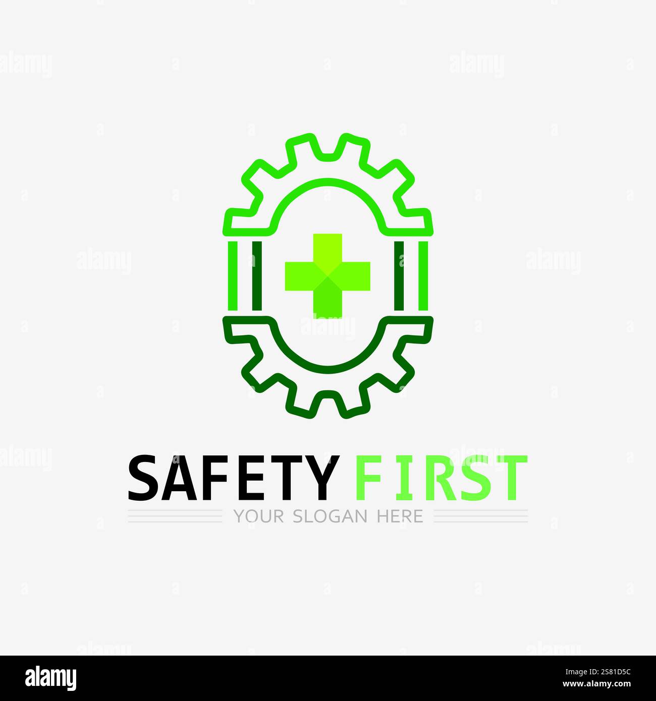 safety first logo icon vector design and illustration graphic sign ...