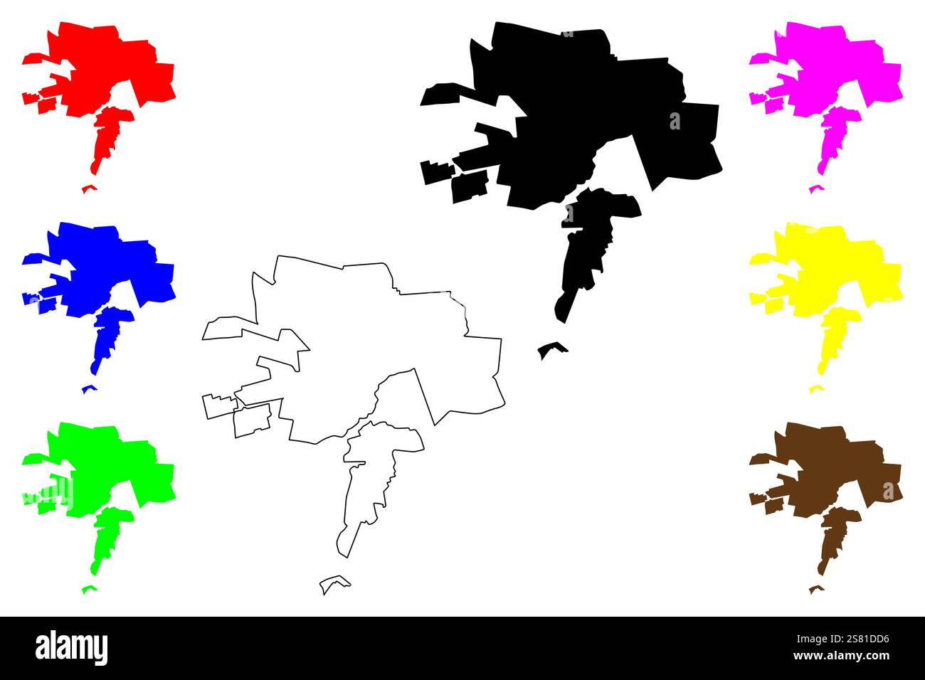 Patos map Stock Vector Images - Alamy