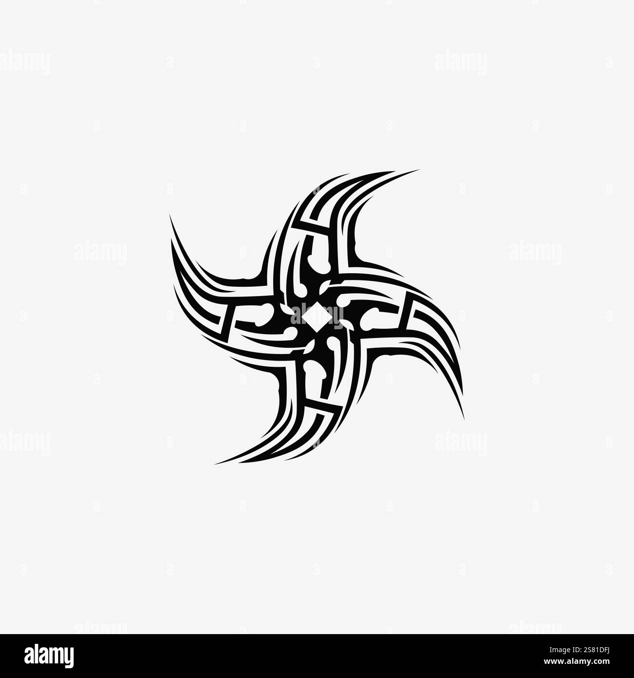 Tribal line vintage hipster Black and White Stock Photos & Images - Alamy