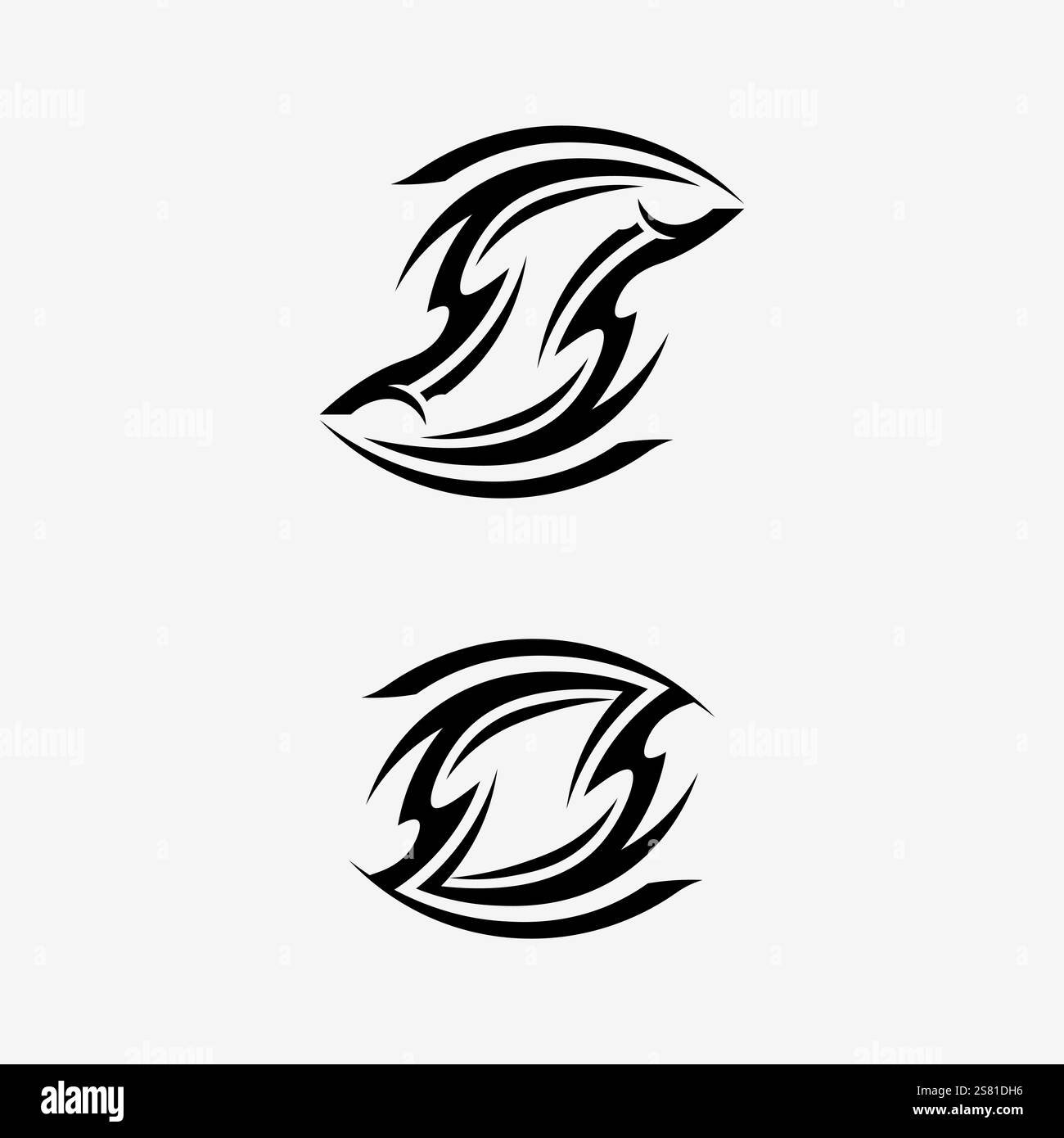 Tribal line vintage hipster Cut Out Stock Images & Pictures - Alamy