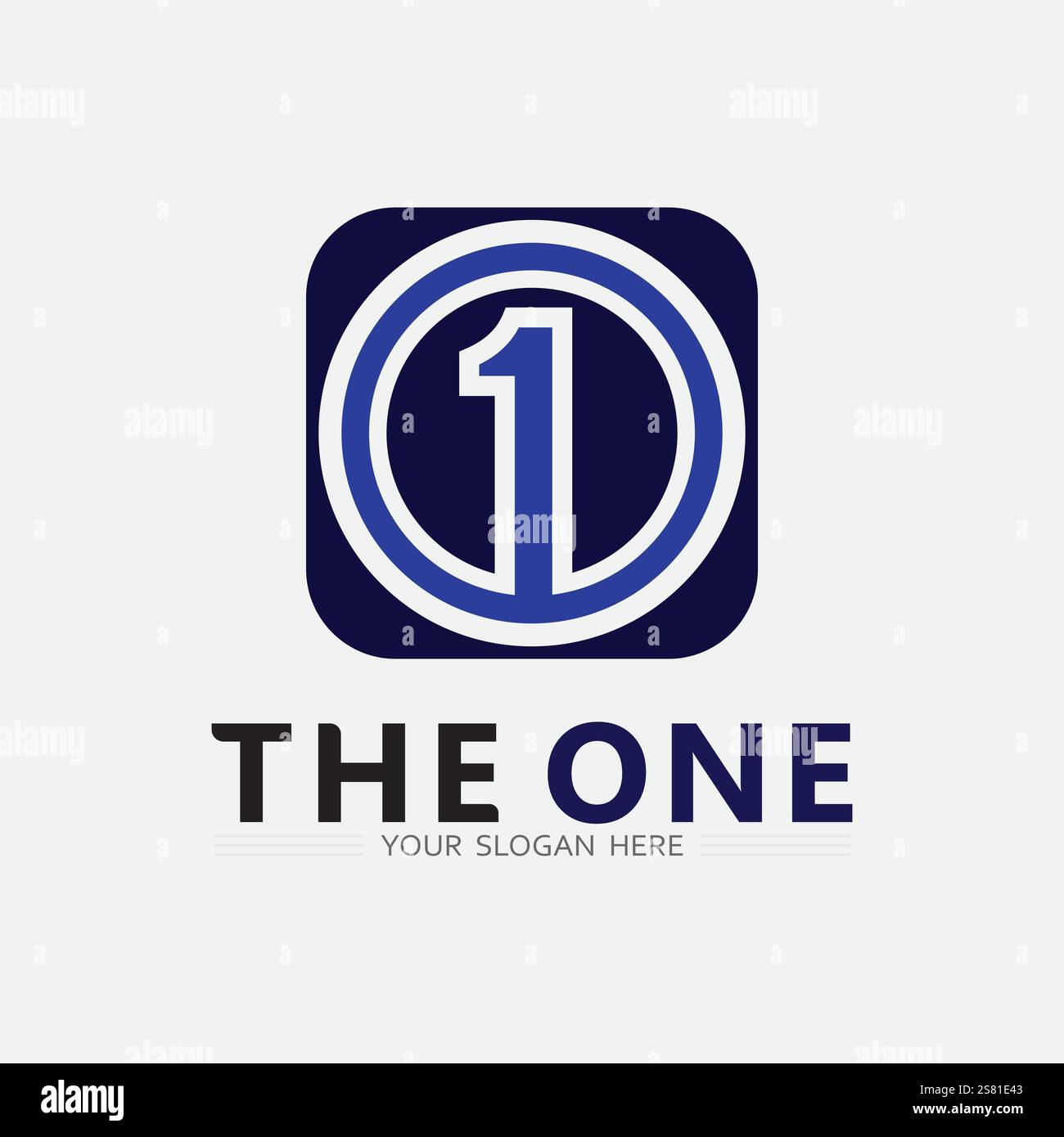 Number one logo and Vector Number design Stock Images Illustration ...