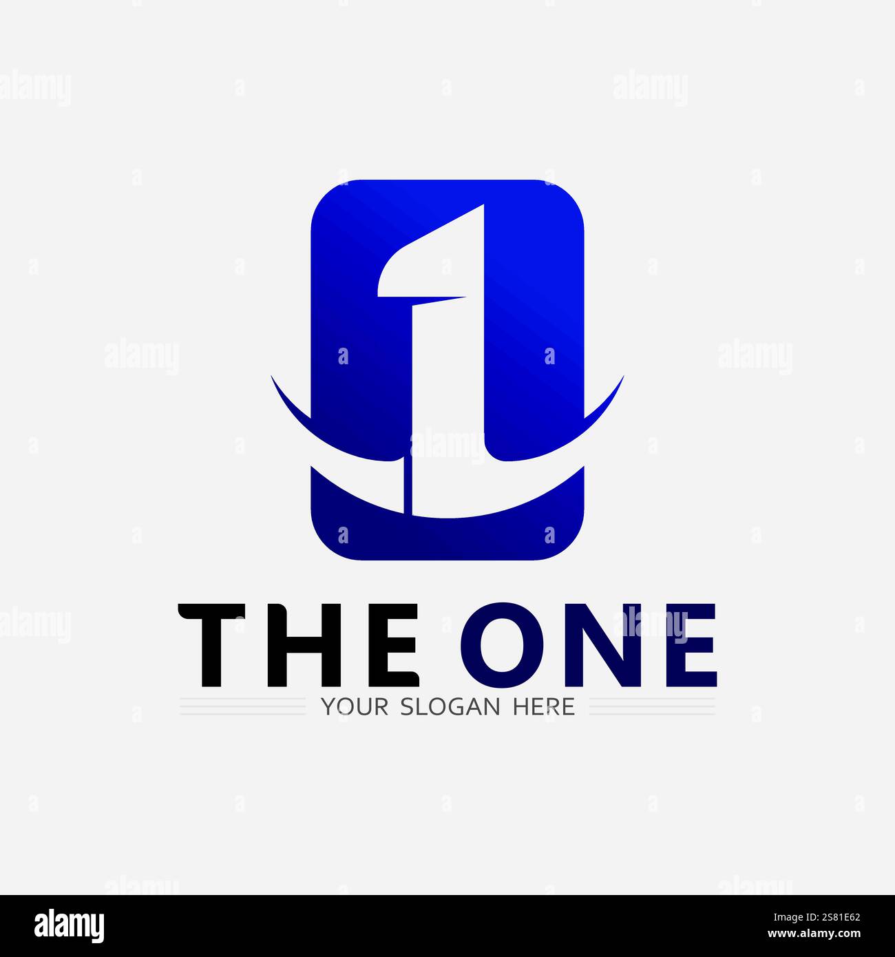 Number one logo and Vector Number design Stock Images Illustration ...
