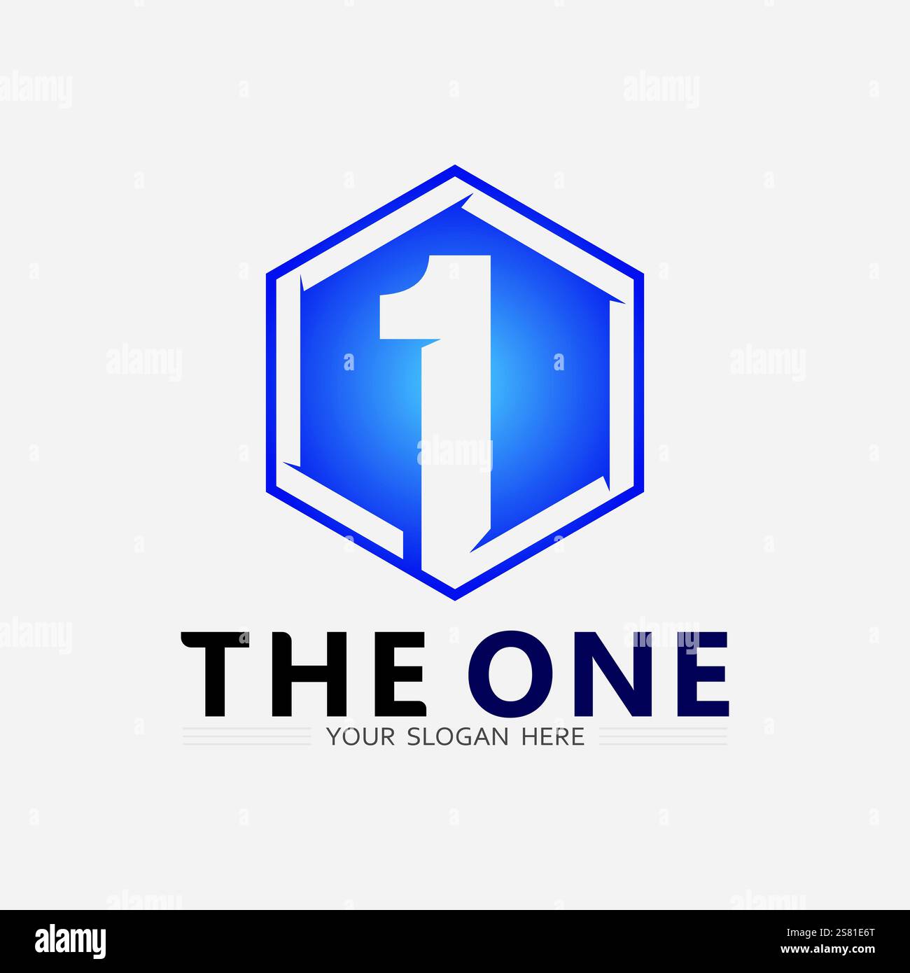 Number one logo and Vector Number design Stock Images Illustration ...