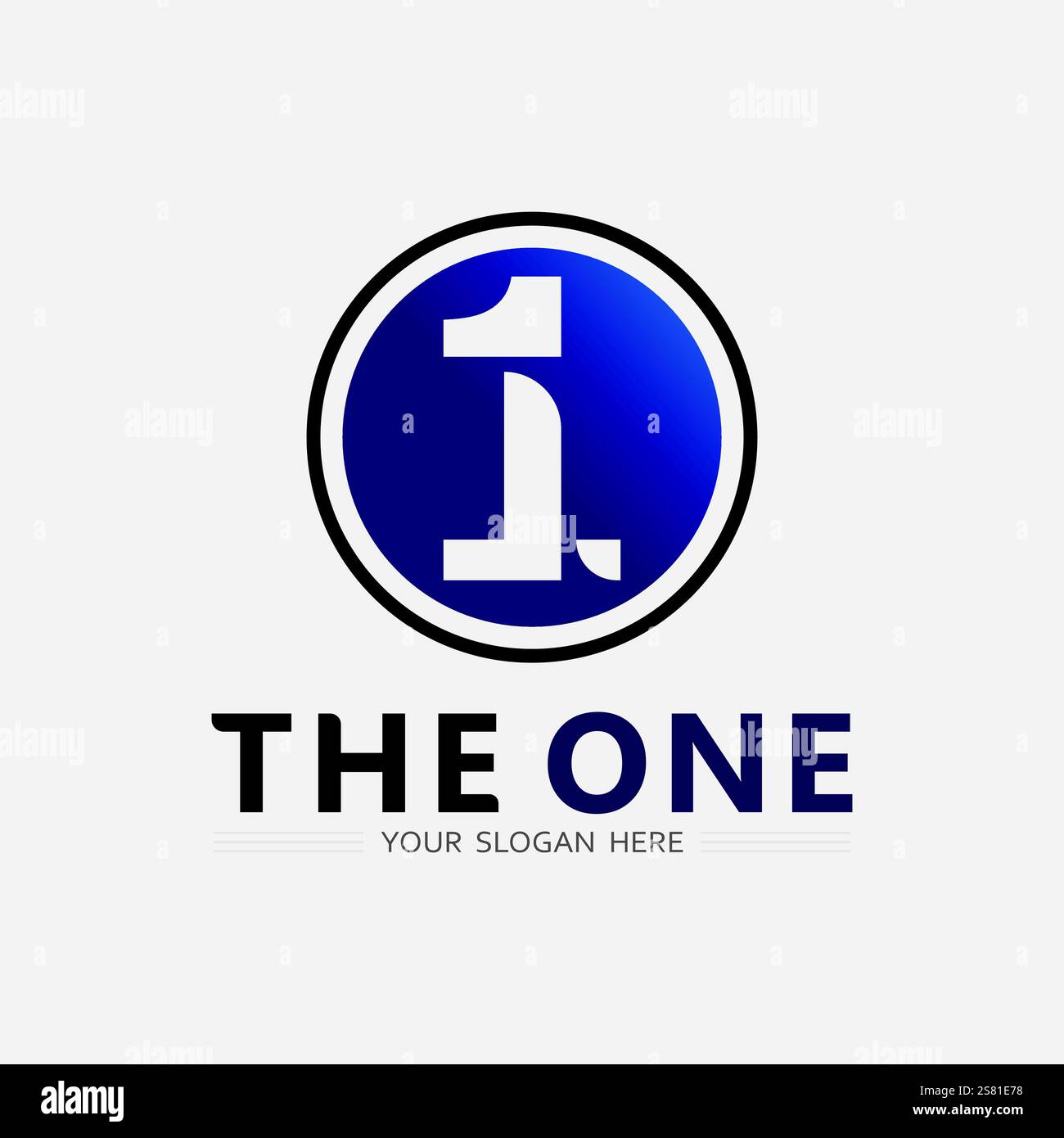 Number one logo and Vector Number design Stock Images Illustration ...