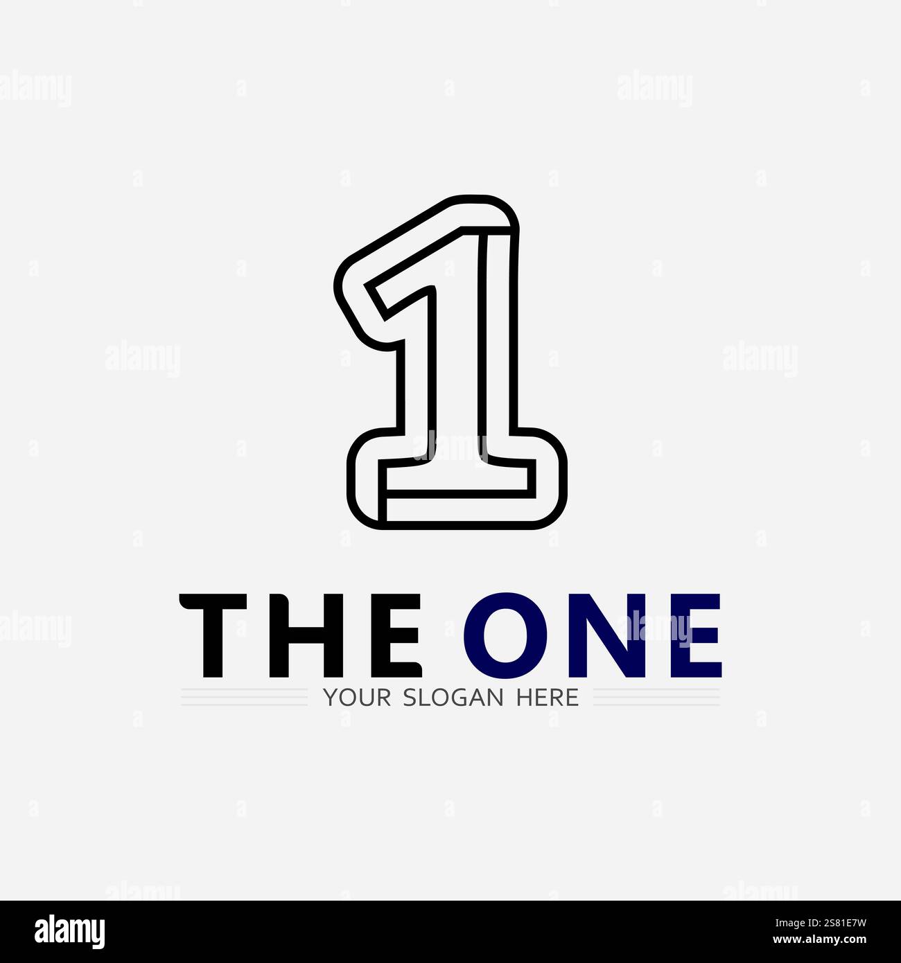 Number one logo and Vector Number design Stock Images Illustration ...