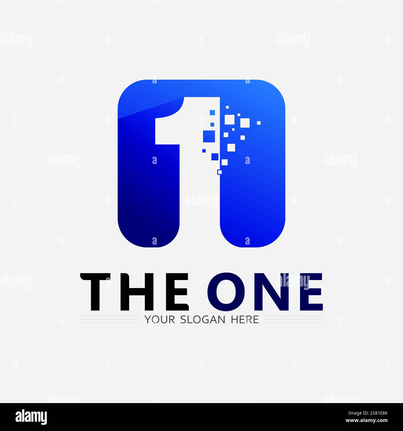 Number one logo and Vector Number design Stock Images Illustration ...