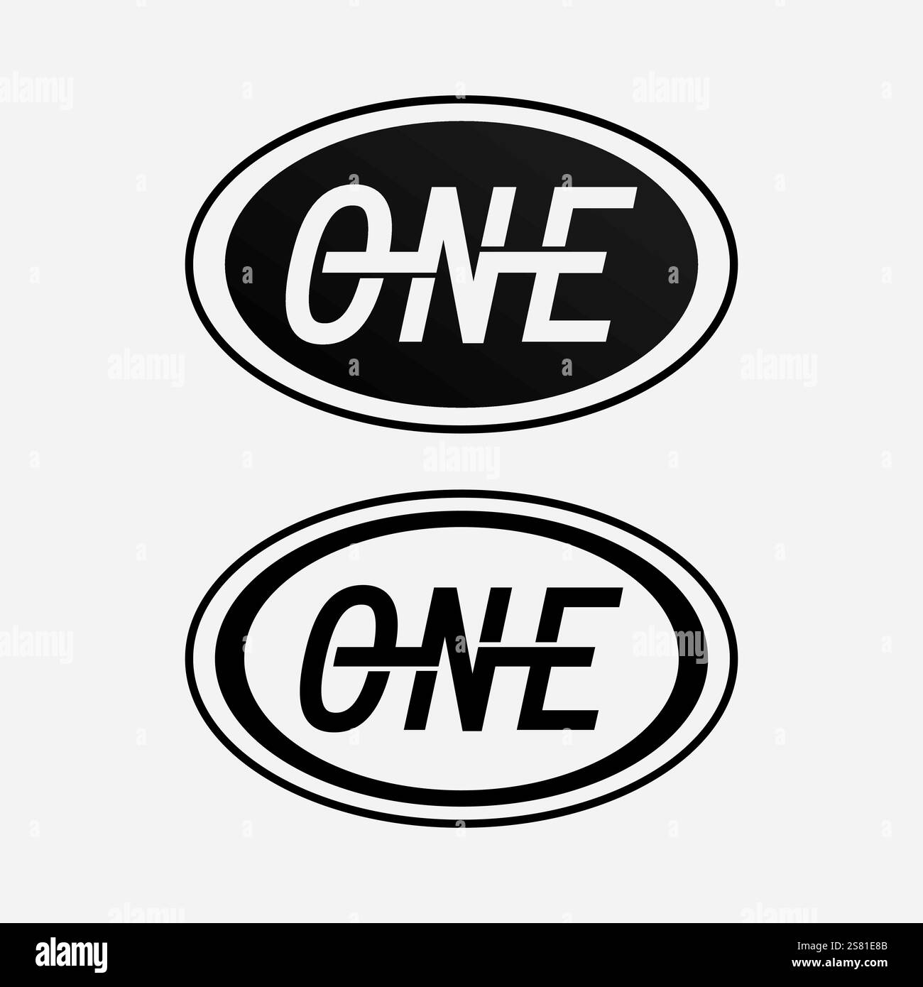 Number one logo and Vector Number design Stock Images Illustration ...