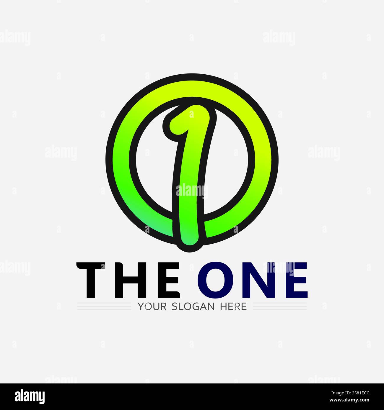 Number one logo and Vector Number design Stock Images Illustration ...